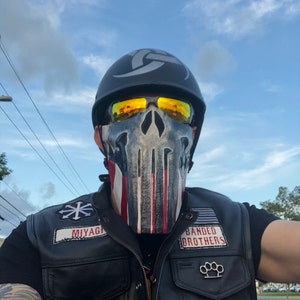 CUSTOM Order 3/4 Helmet Deathstroke Motorcycle Riding Mask - Etsy