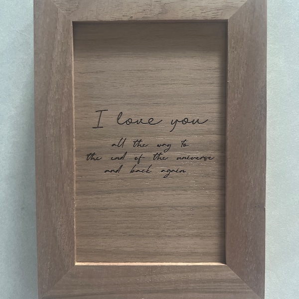 Custom Name Box,name Cut Out,large Personalised Engraved Wooden Box ...