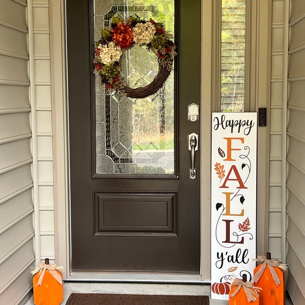 Happy Fall Y'all Porch Sign, Happy Fall Y'all Sign, Happy Fall Y,all ...