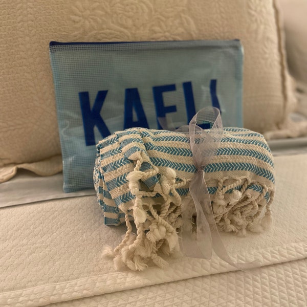 Small Bikini Pouch - Personalized Small Bikini Pouch, Initials or Name ...