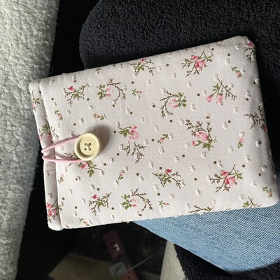 Flowers Kindle Sleeve, Pink Rose Kindle Pouch, Padded Kindle Cover ...