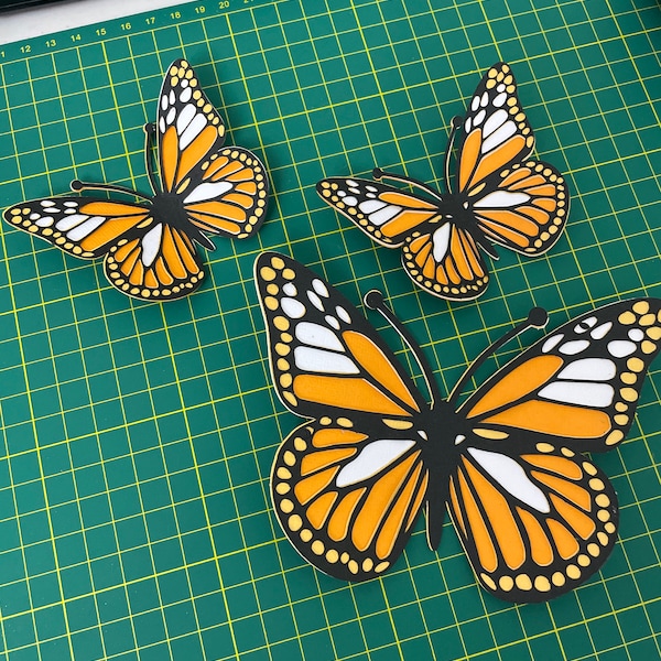 Monarch Butterfly SVG: Cricut & Silhouette Cut File (digital Download ...