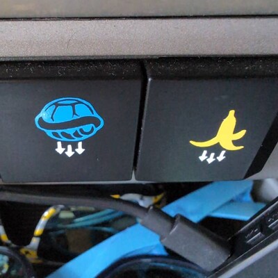 Pack of 2 Tortoise Car Blank Button Decal Stickers Car Sticker - Etsy