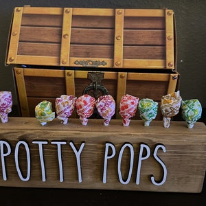 Potty Pops Wood Sign; Potty Training, Bathroom Decor, Potty Training ...