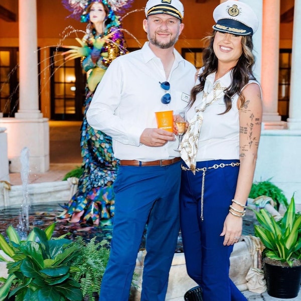 Goth Love Military Peaked Black Captain Hat With Gorgeous Jeweled Pink ...