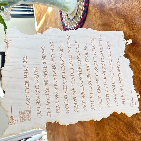 Wood Engraved Poem | Custom Short Story or Poem With a Stand ...