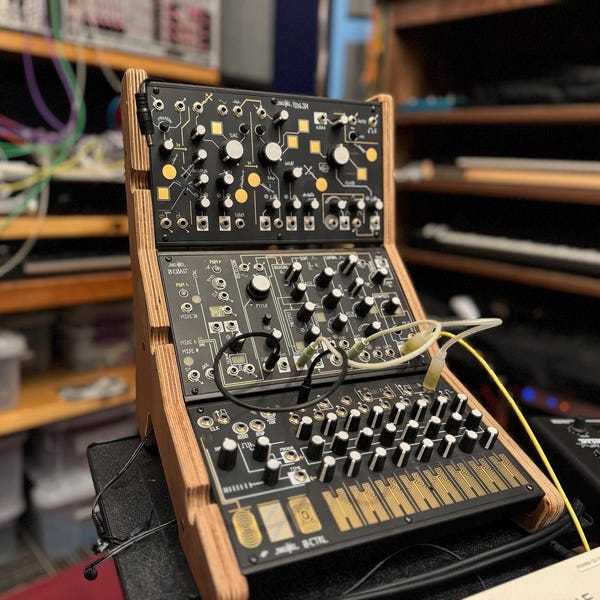 2-tier Desktop Pedalboard for Synthesizer and Effect Pedal / Desktop ...