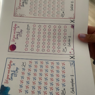 Savings Challenge Savings Challenge Printable Saving - Etsy