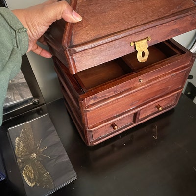 11 Portable British Campaign Chest, Antique Style Reproduction, Wooden ...