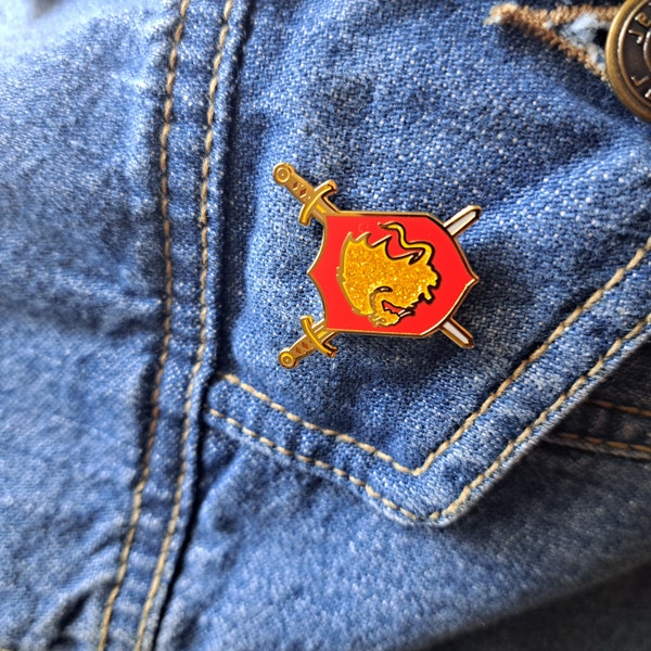 Tolkien Lord of the Rings Eye of Sauron Stained Glass Window Enamel Pin ...