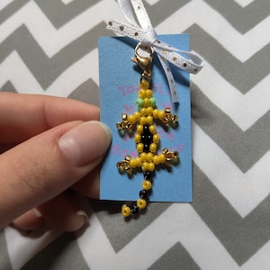 Beaded Possum Charm Keychain - Etsy