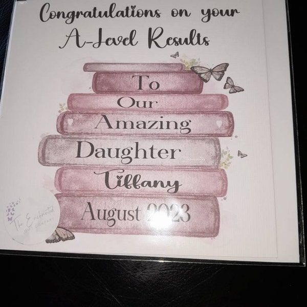 Congratulations on Your A-level Results Card, A-level Card, A-level ...