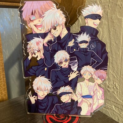 JJK Satoru Gojo Miniature Building Figure Jujutsu Anime Double Sided ...