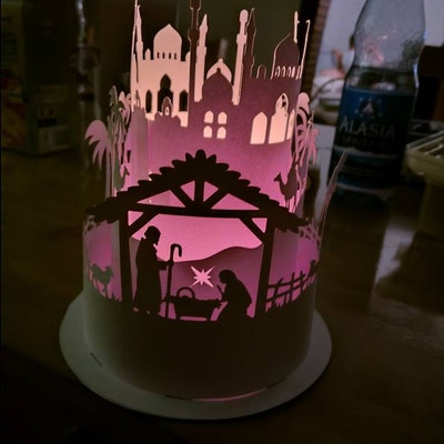 Halloween 5 Sided Paper Cut Light Box Template, Shadow Box, 3D Lanterns ...
