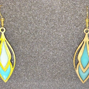 10 Elegant Wooden Earring Templates Bundle Laser Cut Dangle Designs for ...