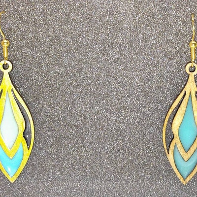 10 Elegant Wooden Earring Templates Bundle Laser Cut Dangle Designs for ...