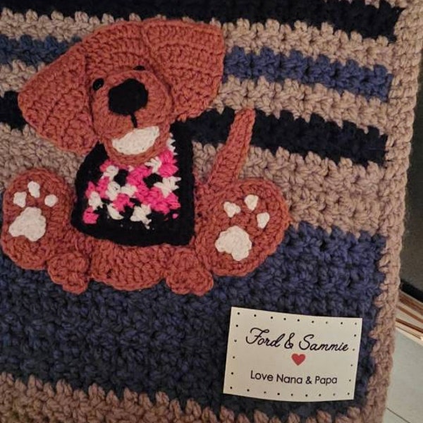 Crochet Pattern - INSTANT PDF DOWNLOAD - Chocolate Lab - Dog - Crochet ...