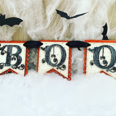 Boo Halloween Banner SVG File Halloween SVG File Laser Cut File ...