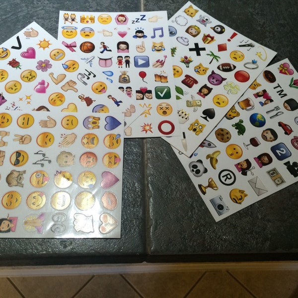 IPhone Emoji Sticker Pack 1750 Die Cut Emoji Stickers. From the iPhone ...