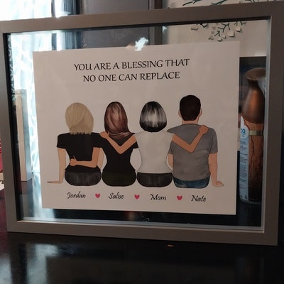 PERSONALIZED MEMORIAL Print-in Loving Memory of Mother, Mom in Heaven ...