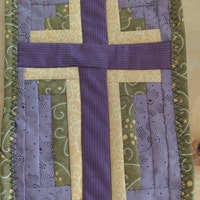 Log Cabin Cross Mug Rug Pattern - Etsy Canada