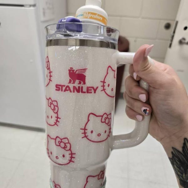 Customized Stanley Tumbler | Ombré NEON Tumbler 40oz | Personalized ...