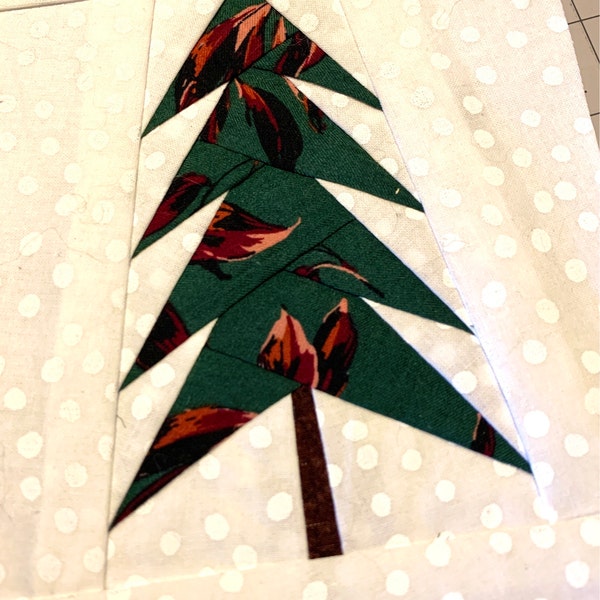 Christmas Tree Paper Piecing Pattern, PDF - Etsy