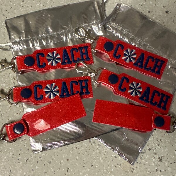Cheer Coach Keychain, Cheerleading Key Fob, Cheerleader Coach Gift ...