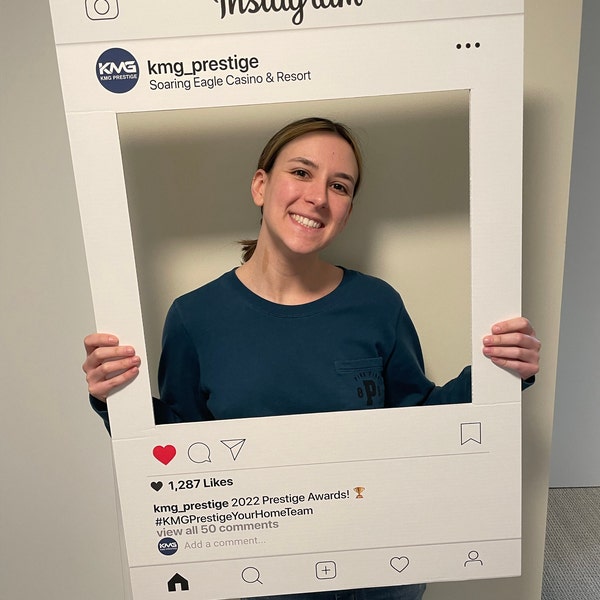 Customizable Social Media Photo Frame for Birthday Parties & Events ...