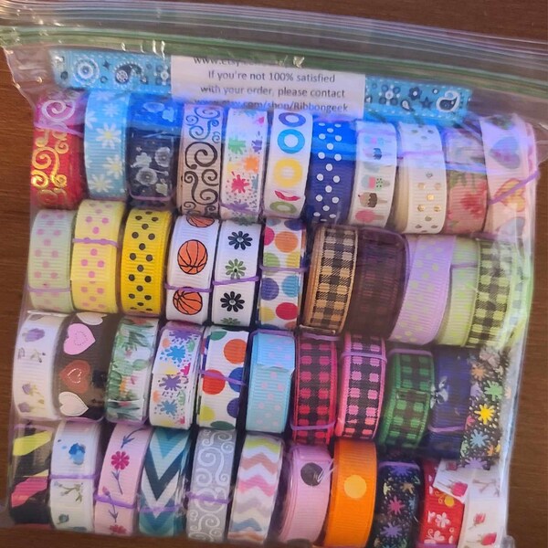 2 or More Yards 3/8, 7/8 or 1.5 Christmas Holiday Funky Dot Print ...