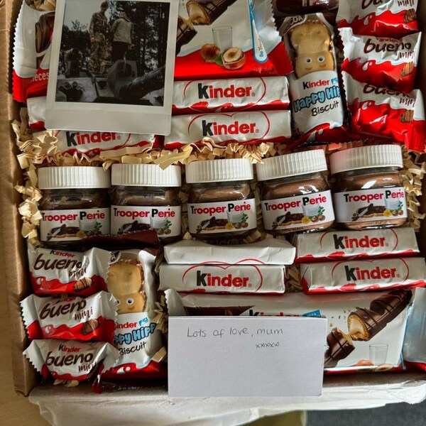 Nutella & Kinder Inspired Personalised Gift Box Nutella Presents for ...