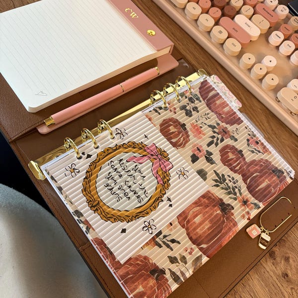 Luxury Acrylic Fluted Planner Dashboard A5 | Transparent Fluted Acrylic ...