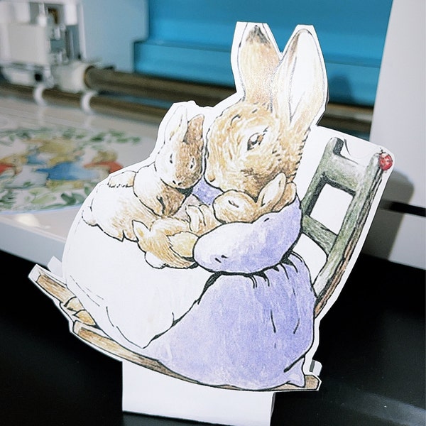 INSTANT DOWNLOAD - LARGE - Peter Rabbit Decorations Cut Out Stands ...