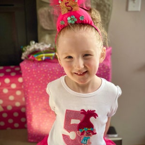 PRINCESS POPPY TROLLS Hair Headband Poppy Headband, Birthday Headband ...