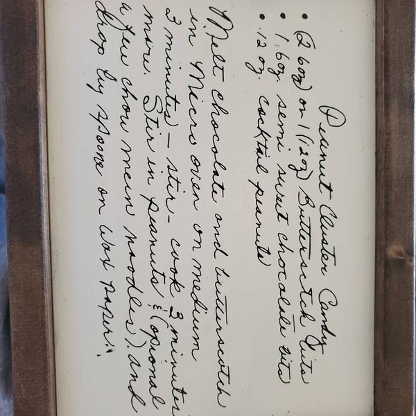 Handwritten Recipe Sign - Etsy