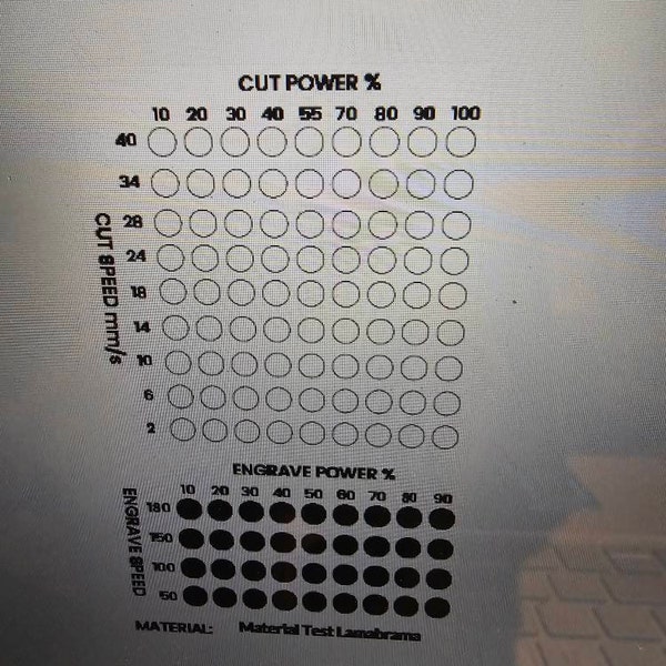 Xtool Test Files, Xtool Material Test, Xtool Creative Space Laser Test ...