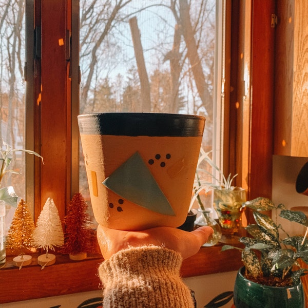 Ceramic Moon Phase Plant Pot, 4 SIZES - Etsy