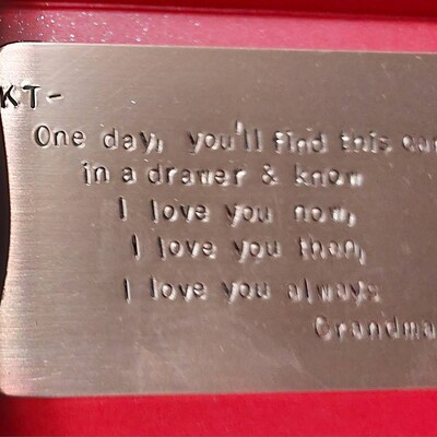 Gold Scrabble Necklace Personalized Square Necklace Hand Stamped ...