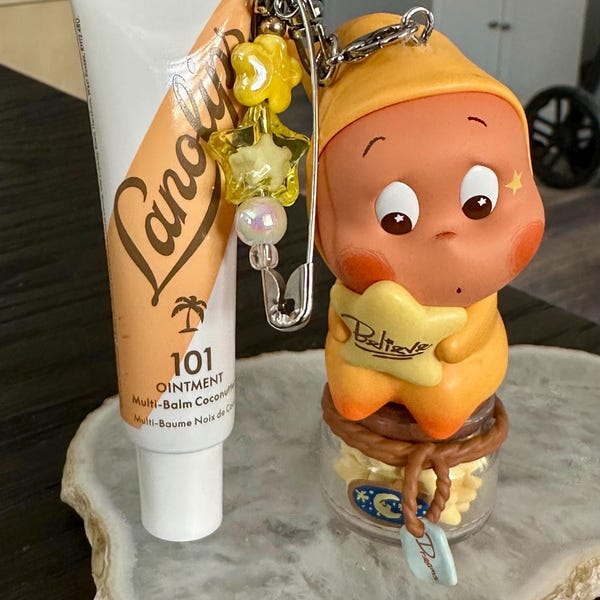 Twinkle Twinkle Keychain With Lip Balm - Bag Charm - Handmade - Popmart ...