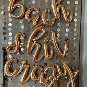 Custom Script Letter Balloons Balloon Banner Letter Balloon Garland ...
