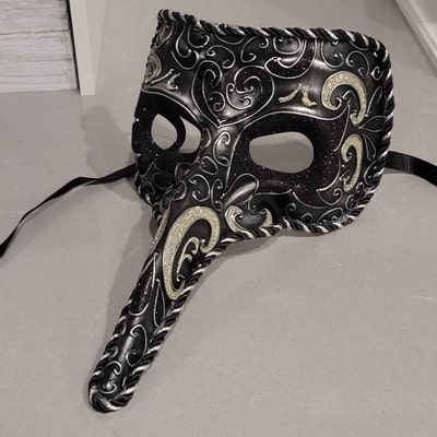 Men's Metal Masquerade Mask Bronze and Black - Etsy