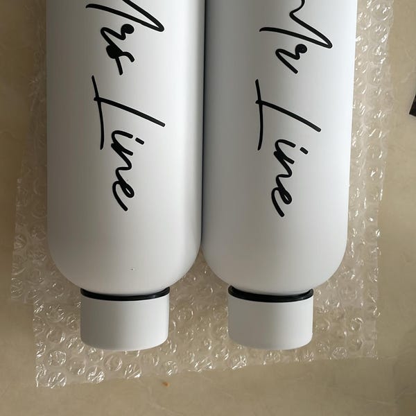 Personalised Name Thermal Water Bottle Birthday Gift Wedding - Etsy