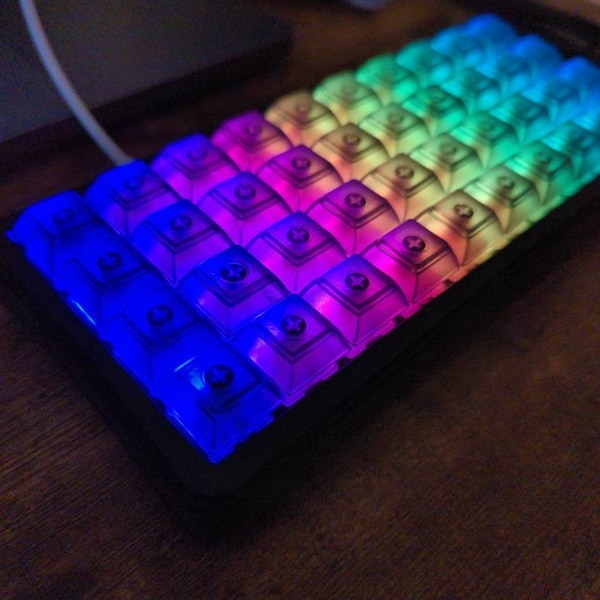 Pabile Corne V3 Hotswap MX Split Ergonomic Mechanical Keyboard Ready to ...