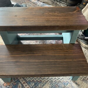 Large Step Stool Adult Size Stool Wooden Step Stool Farmhouse Stool ...