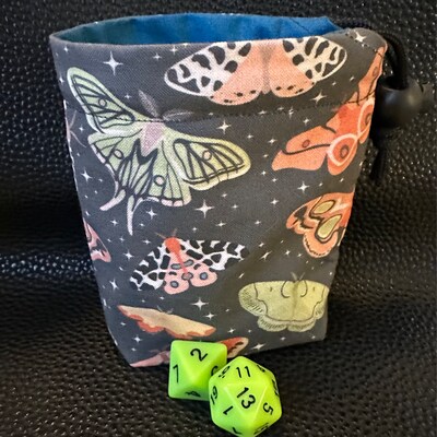 Raven Skull Dnd Dice Bag, Bag of Holding, Small Dice Bag, Dnd Dice Pouch, Drawstring Dice Bag ...