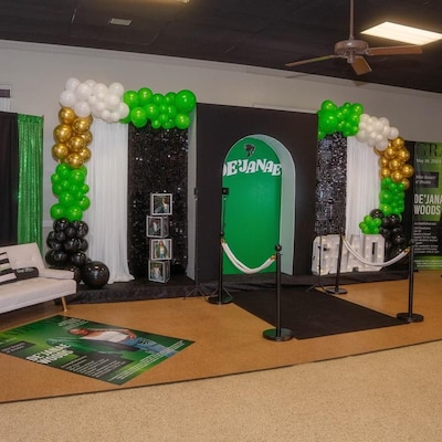 3D Slanted Wedding Open Arch Door Backdrop Stand Print Fabric Arch ...