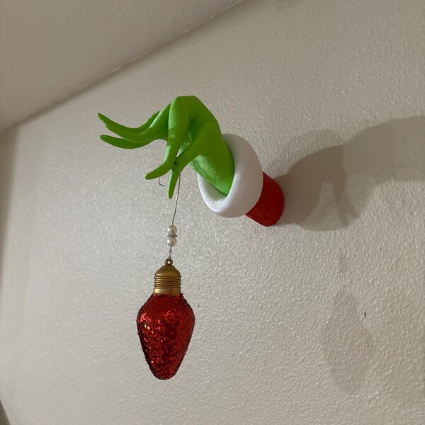 Grinch's Christmas Hand - Etsy