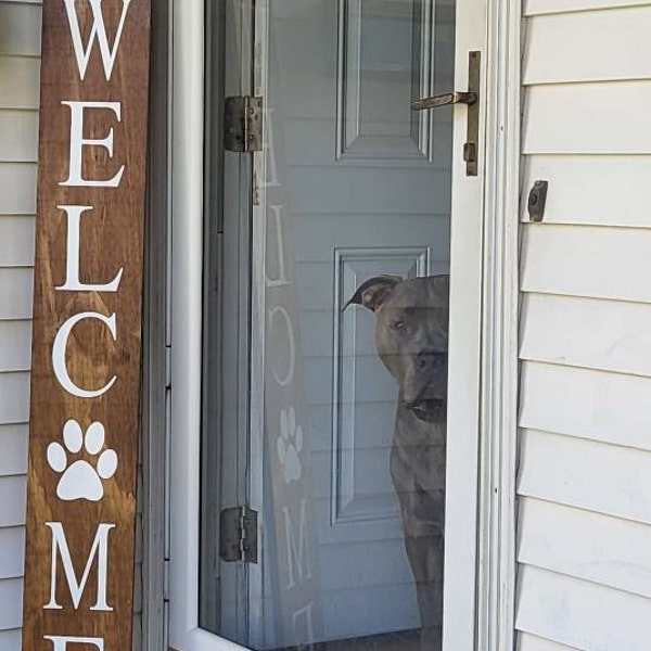 Front Porch Welcome Sign 5 Foot Welcome Sign Crazy Dogs Sign Beach ...