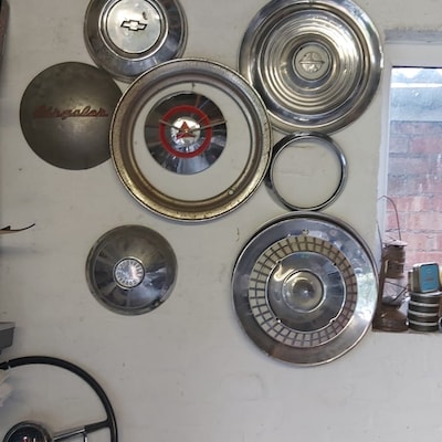 1980 1985 Buick Skylark Hubcap Clock Automotive Wall Clock 1981 1982 ...