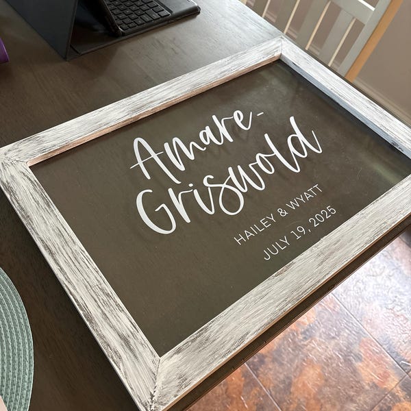 Frosted Unplugged Ceremony Sign With Cursive Font, Small Unplugged ...